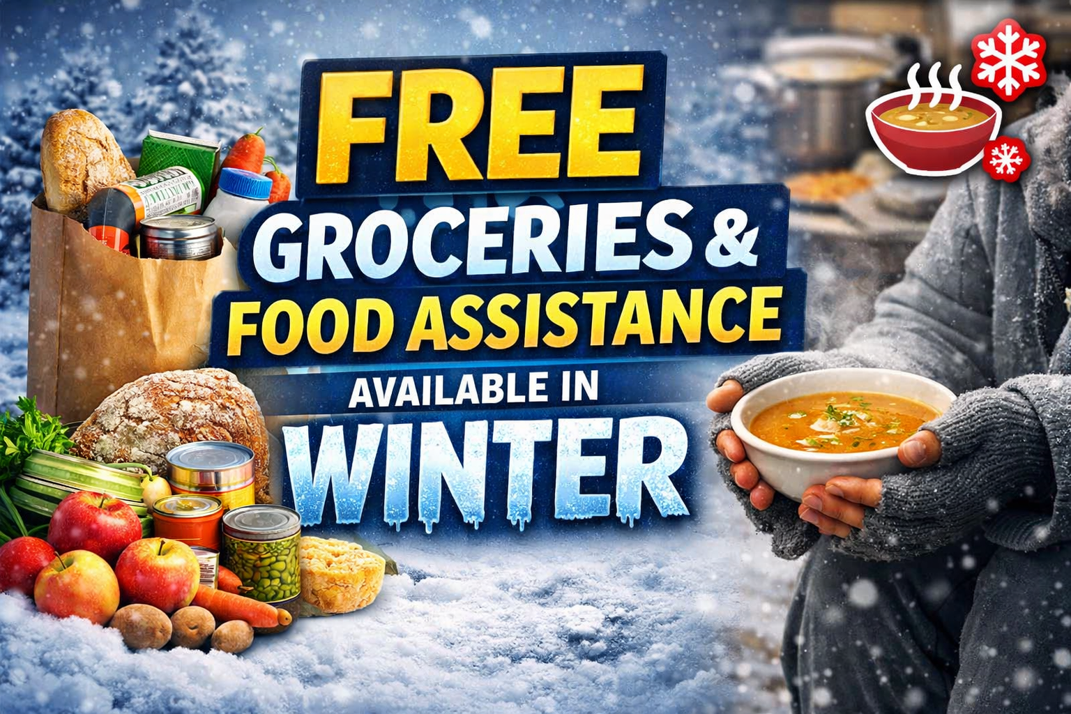 Free Groceries and Food Assistance Available in Winter - Get Government ...